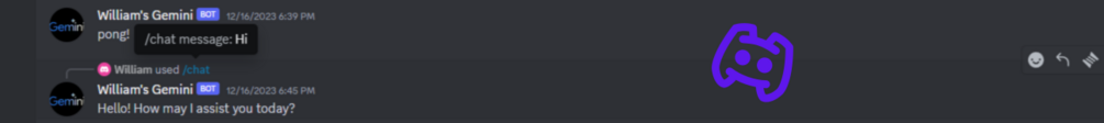 Gemini Pro🤖🤖 In 【discord】 