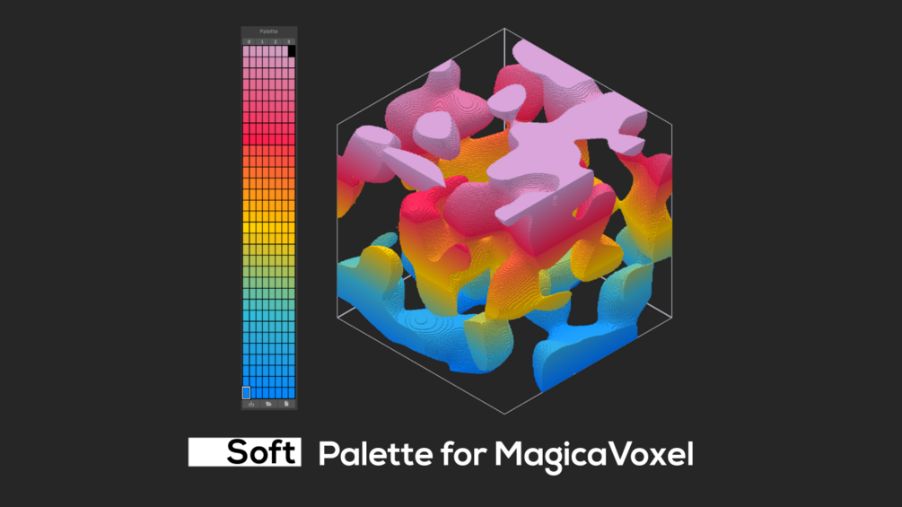 12 Palettes for MagicaVoxel
