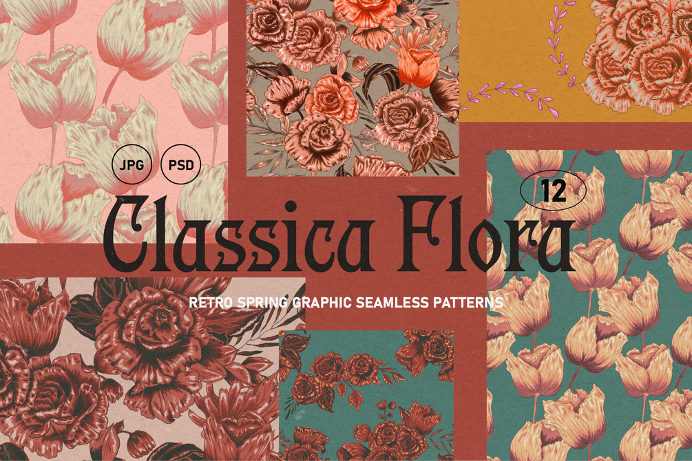12 Romantic Spring Floral Patterns