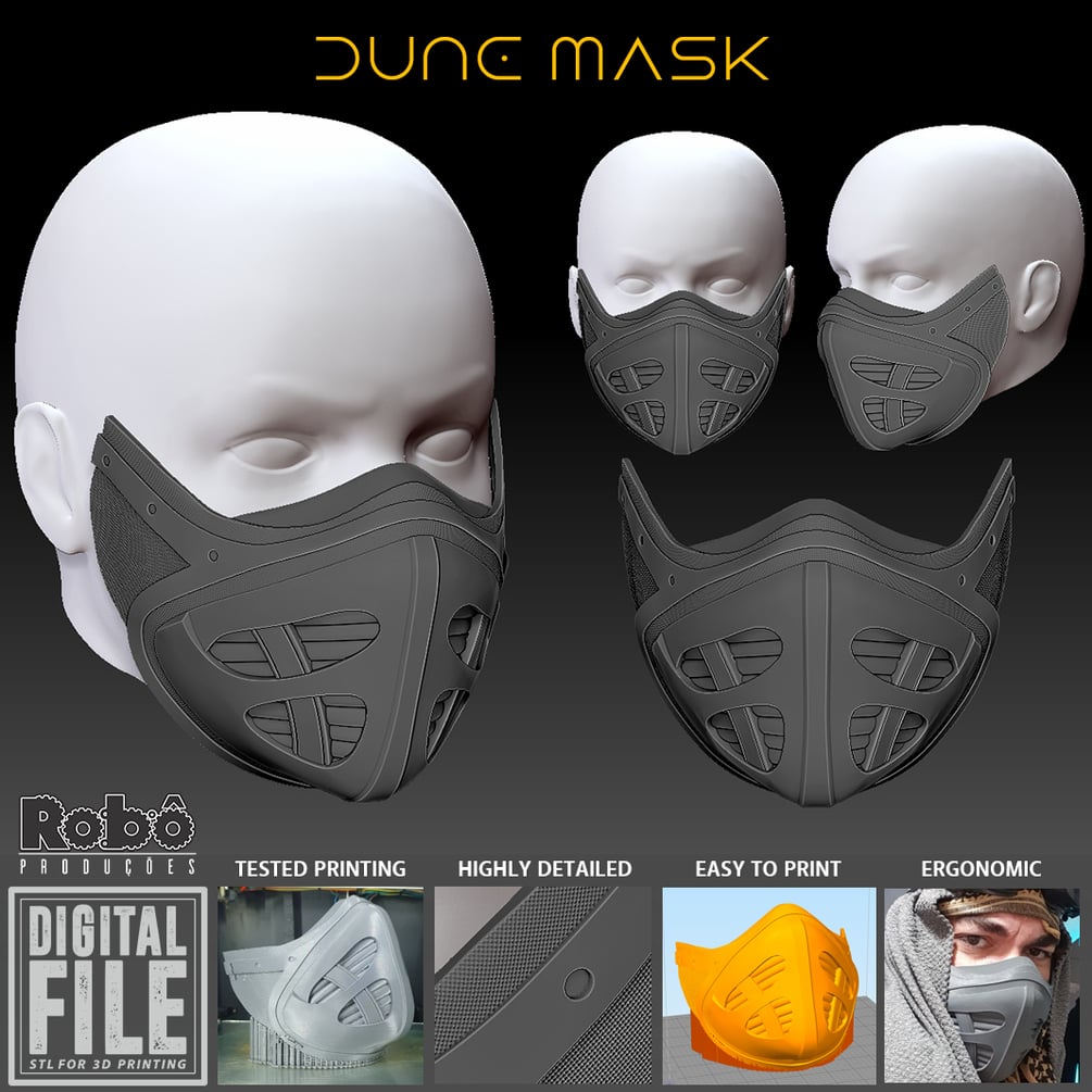 Dune Movie Mask - Paul Atreides Fremen Stillsuit mask
