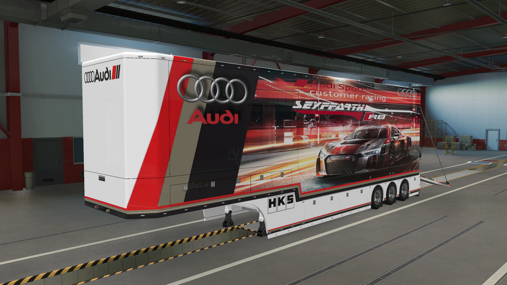 Racing Trailer Audi R8 LMS