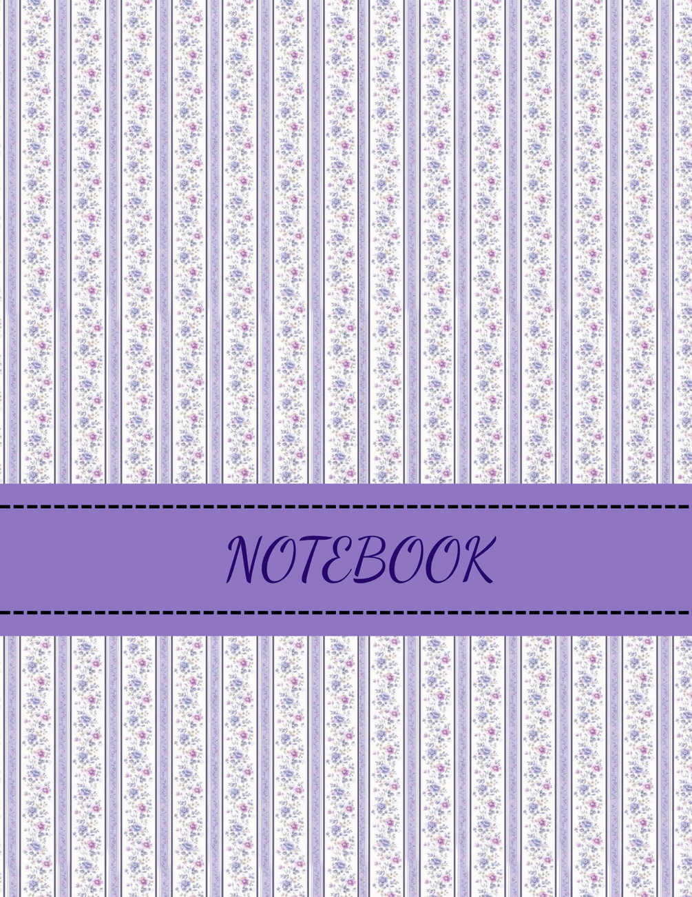 Purple Floral Notebook | Aesthetic Violet Flower-Themed PDF