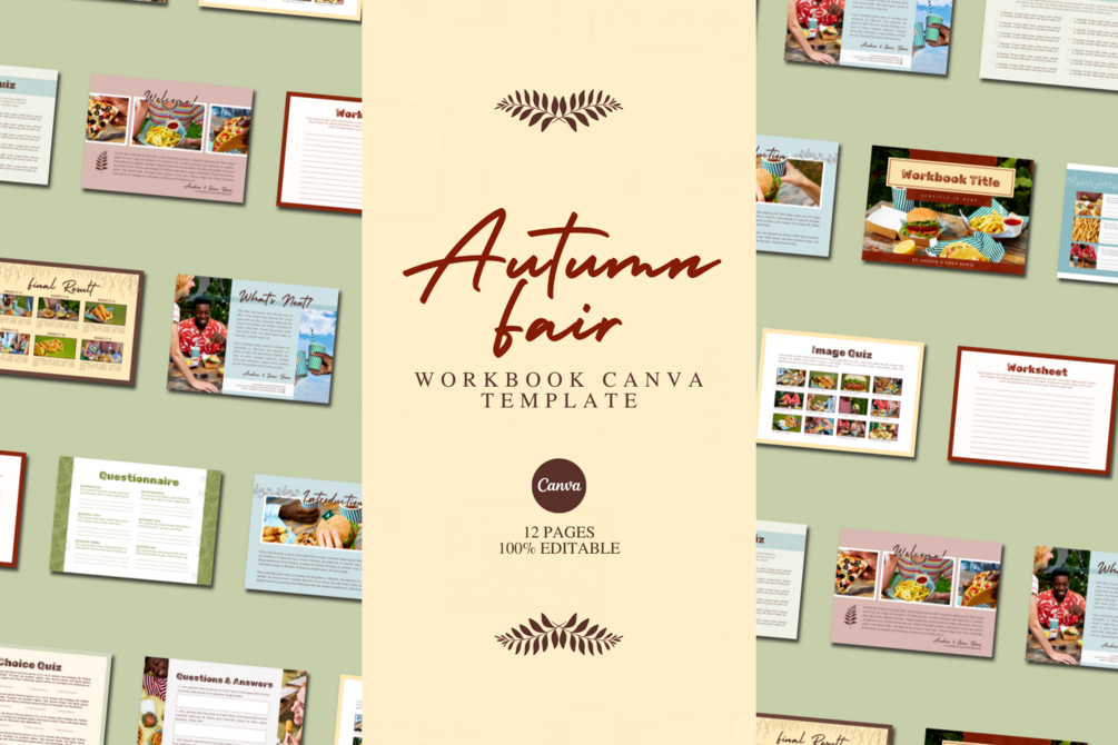 WORKBOOK Autumn Fair CANVA TEMPLATE