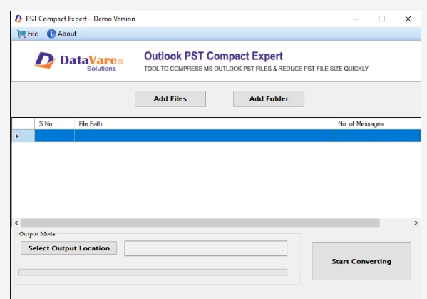 DataVare Outlook PST Compact Expert Software