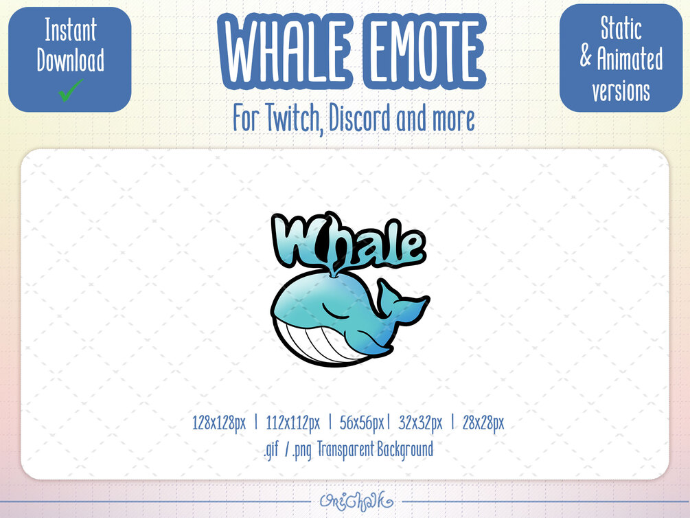Whale animated emote