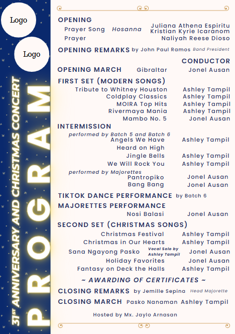 Concert Program Canva Template