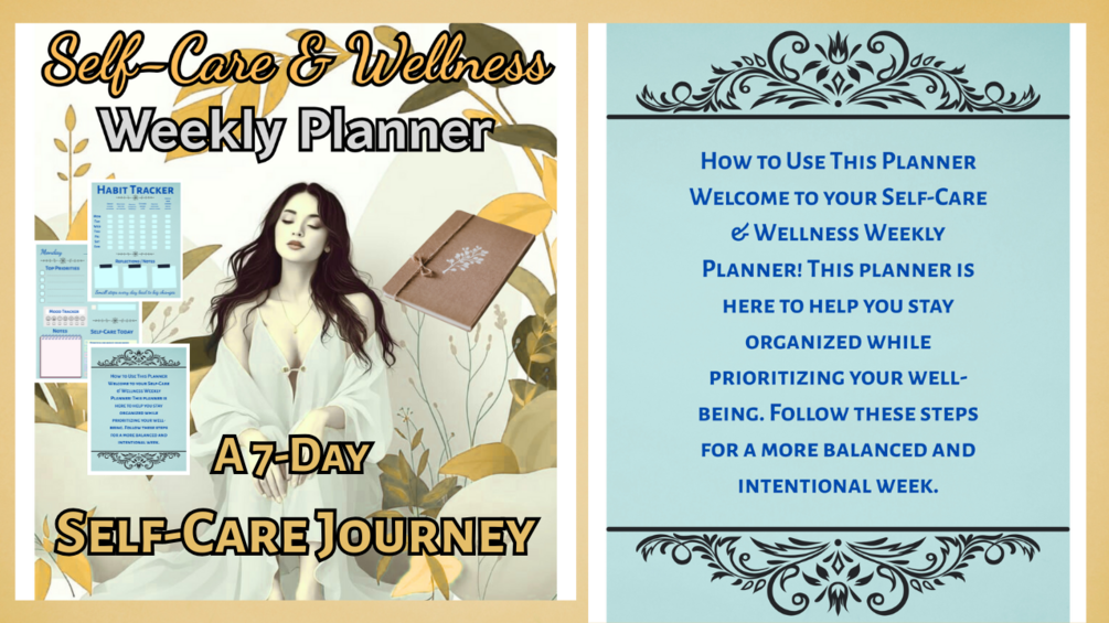 7-Day Wellness Planner: A Self-Care Journey