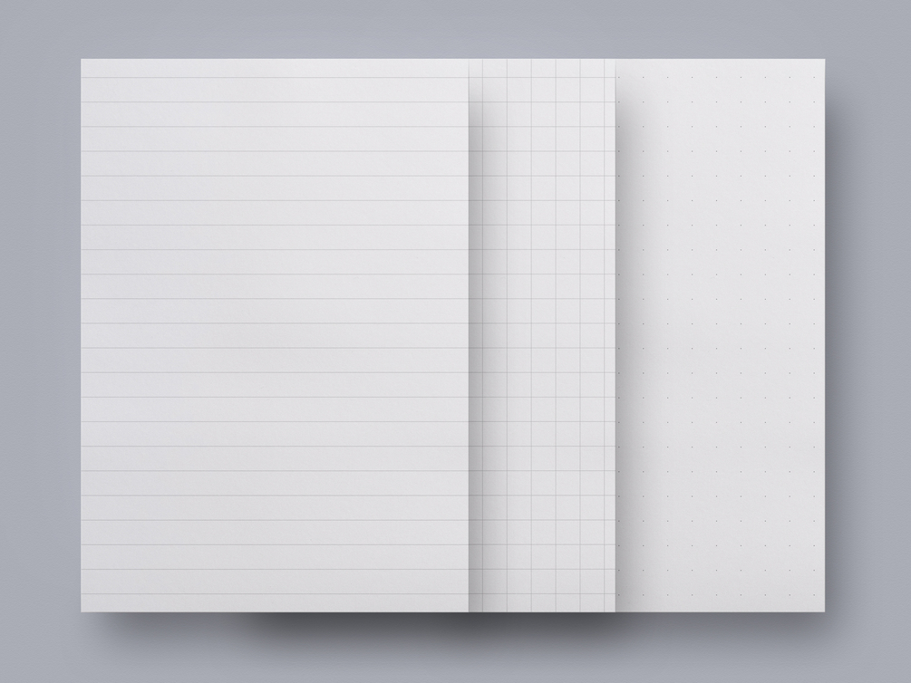 Printable dotted, line and grid paper