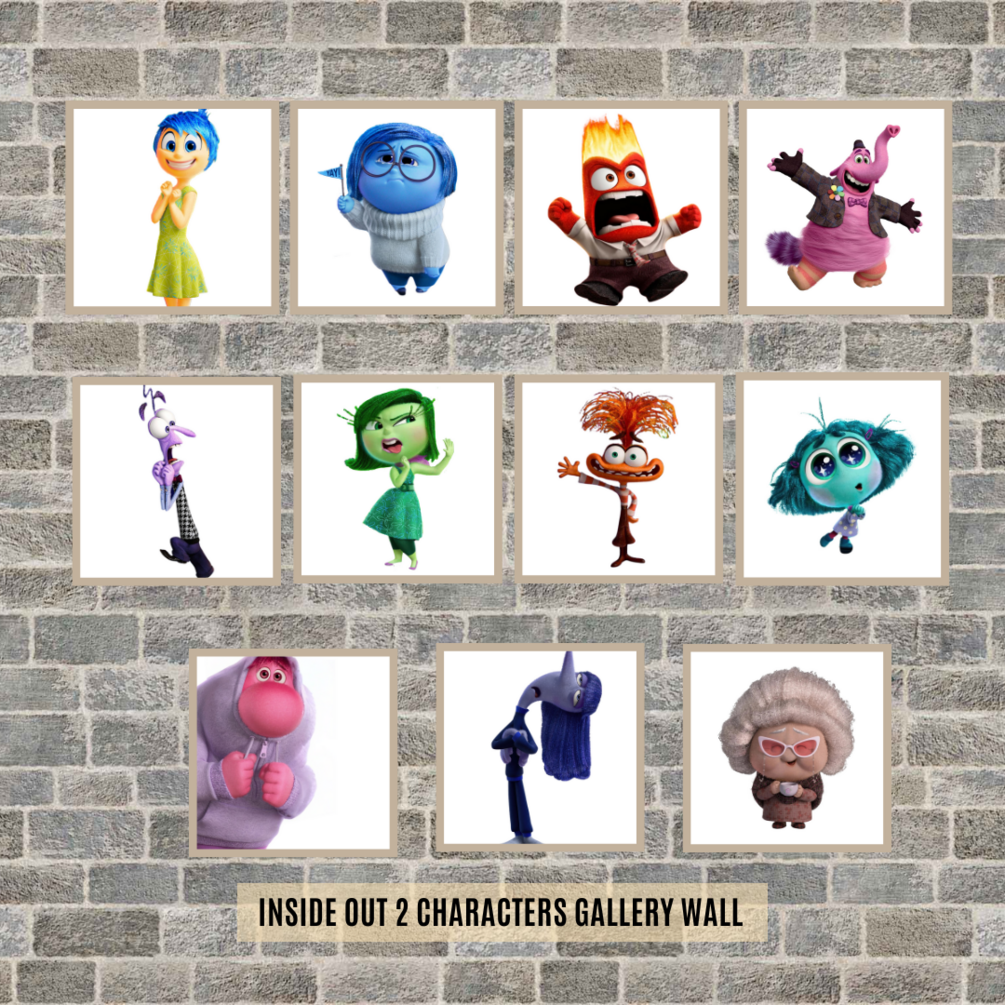 Joy, Sadness, Anger, Anxiety, Ennui Digital Gallery Wall-Classroom ...