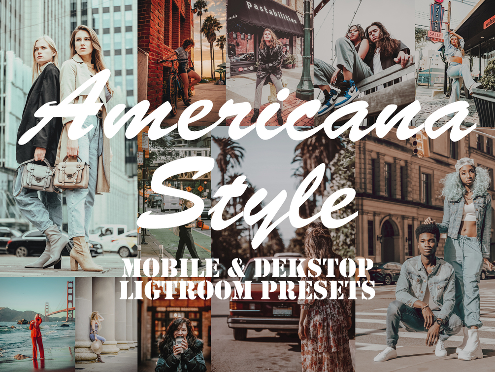 11 Americana Style Lightroom Mobile Presets, America Style, Style of ...