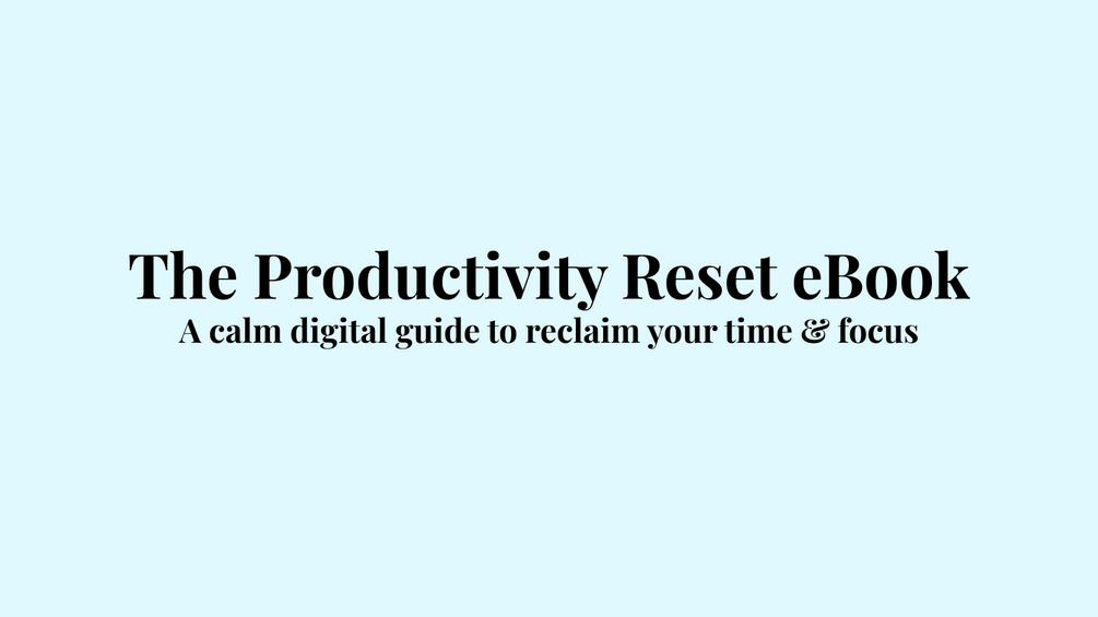 The Productivity Reset — A 1-Hour Guide to Refocus and Reclaim Your Time