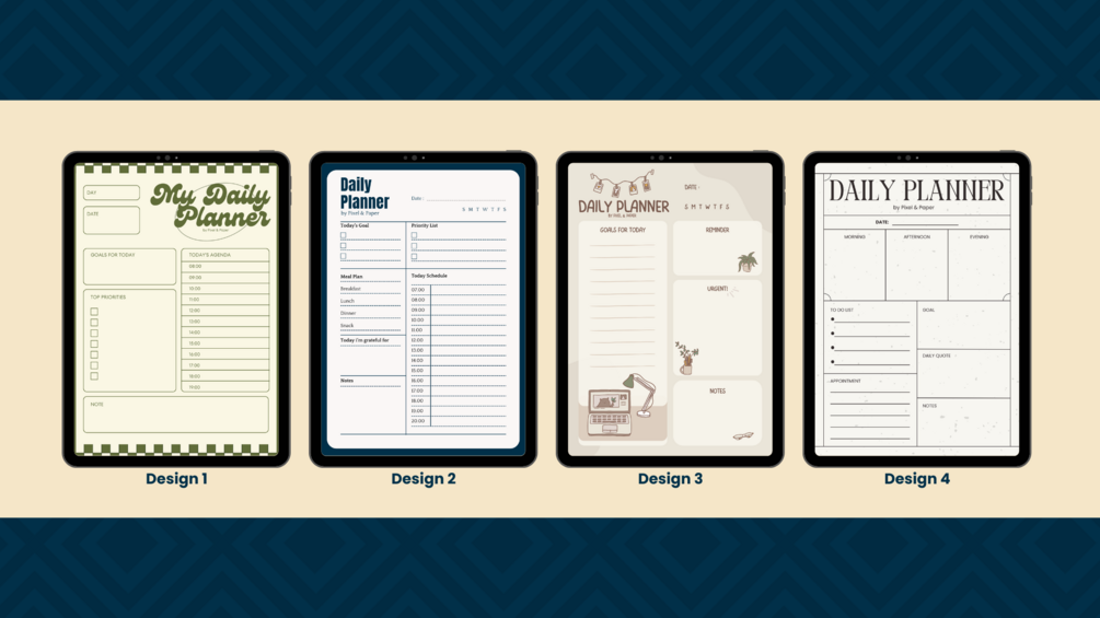 Digital Daily Planner | Editable PDF