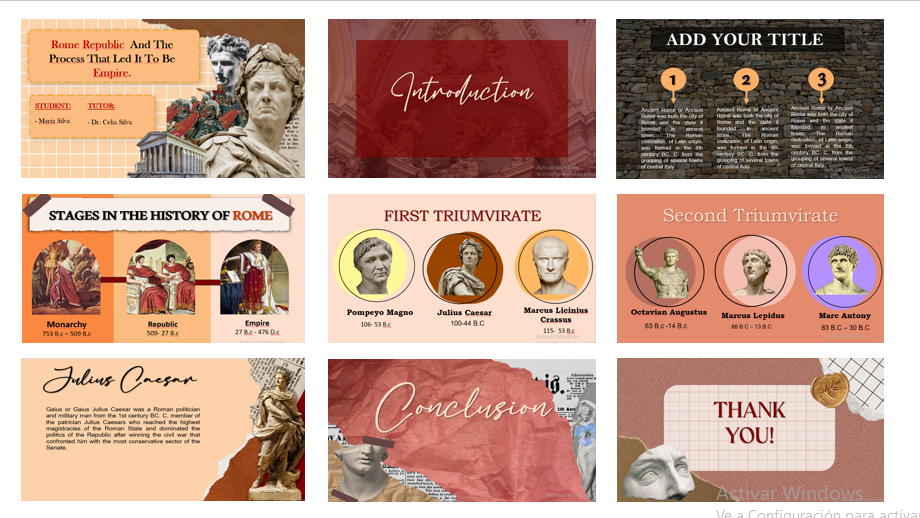 History Powerpoint Template | Roman Empire