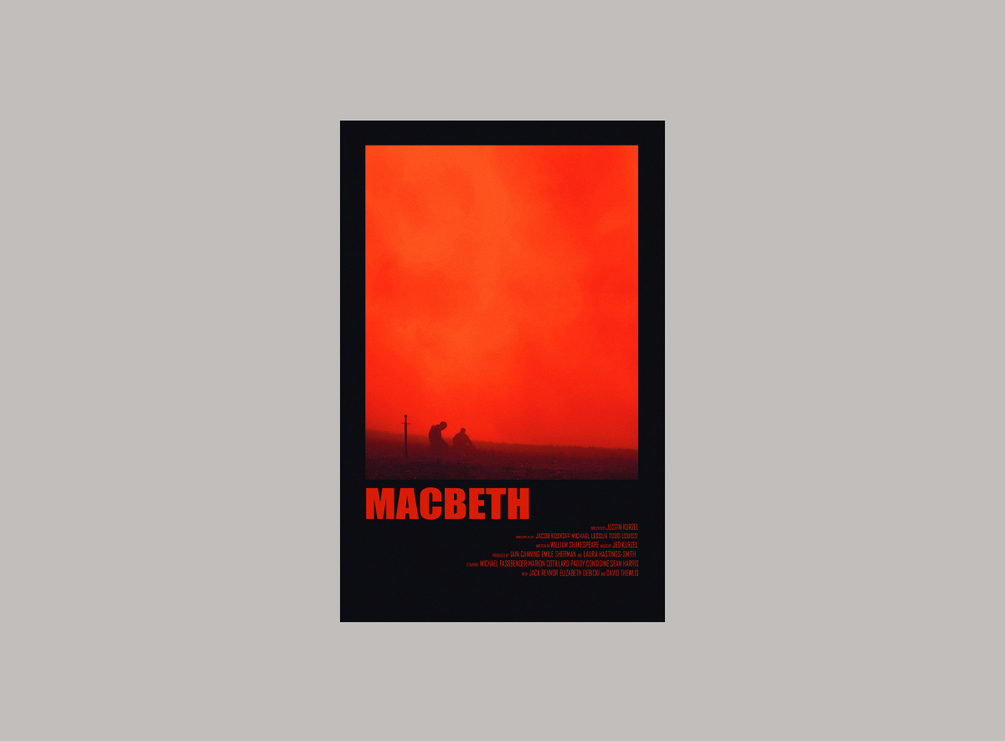 Minimalist Macbeth Poster Digital Copy