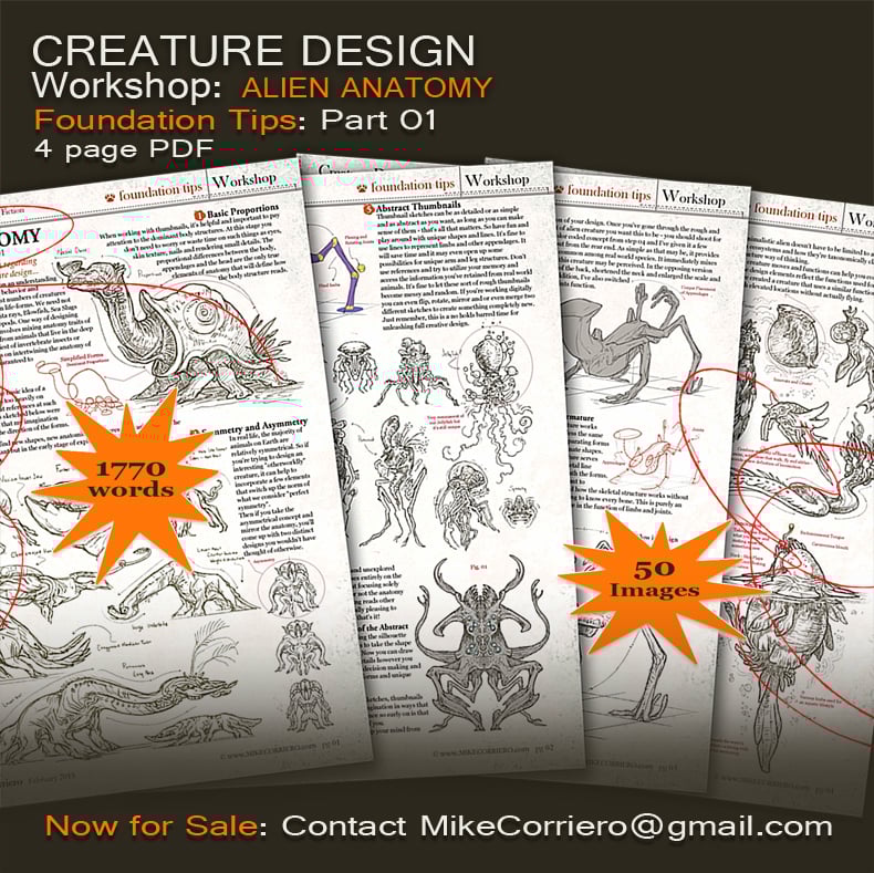 Creature Design Workshop - Foundation Tips Part 01