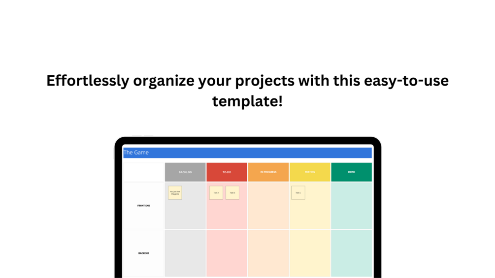 Canva - Scrum Board Template