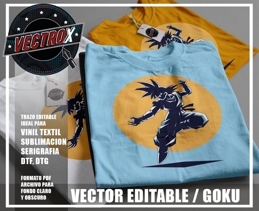 Vector Editable - Goku