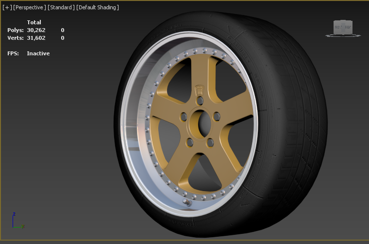 3D Model: Panasport G7 C5C 17x9 ET17