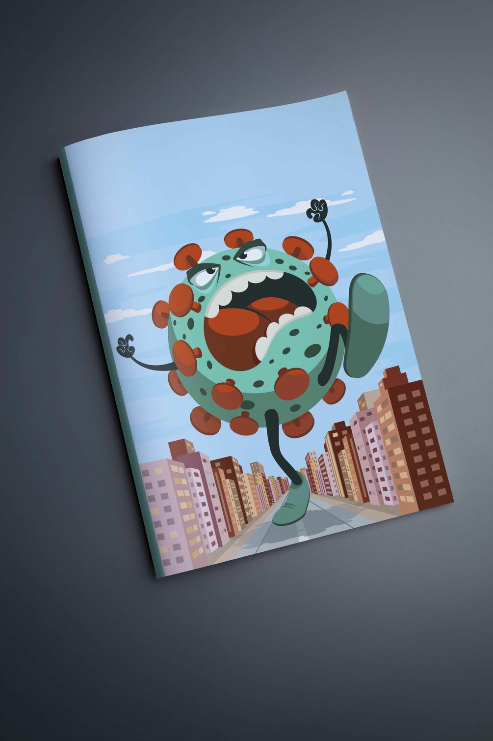 A Virus Attacked to the City with no one on the Road style Book Cover ...