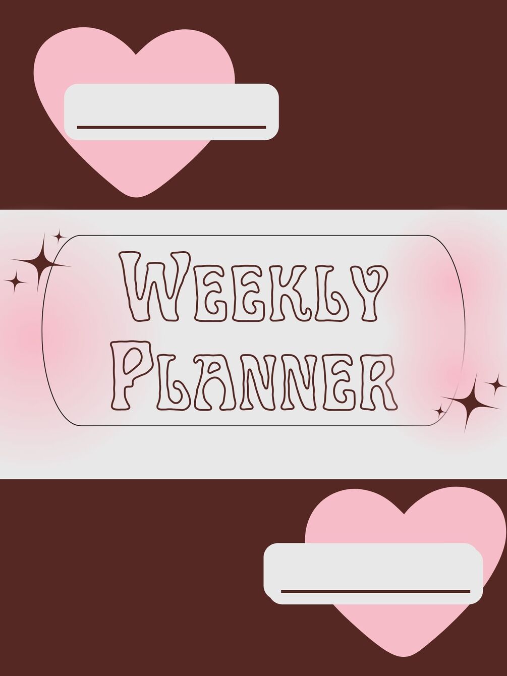 Cute Weekly Planner Perfect for Women and Girls - Pink Lovers