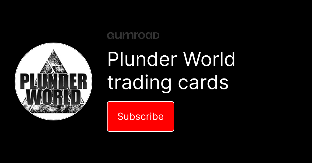 Plunder World trading cards