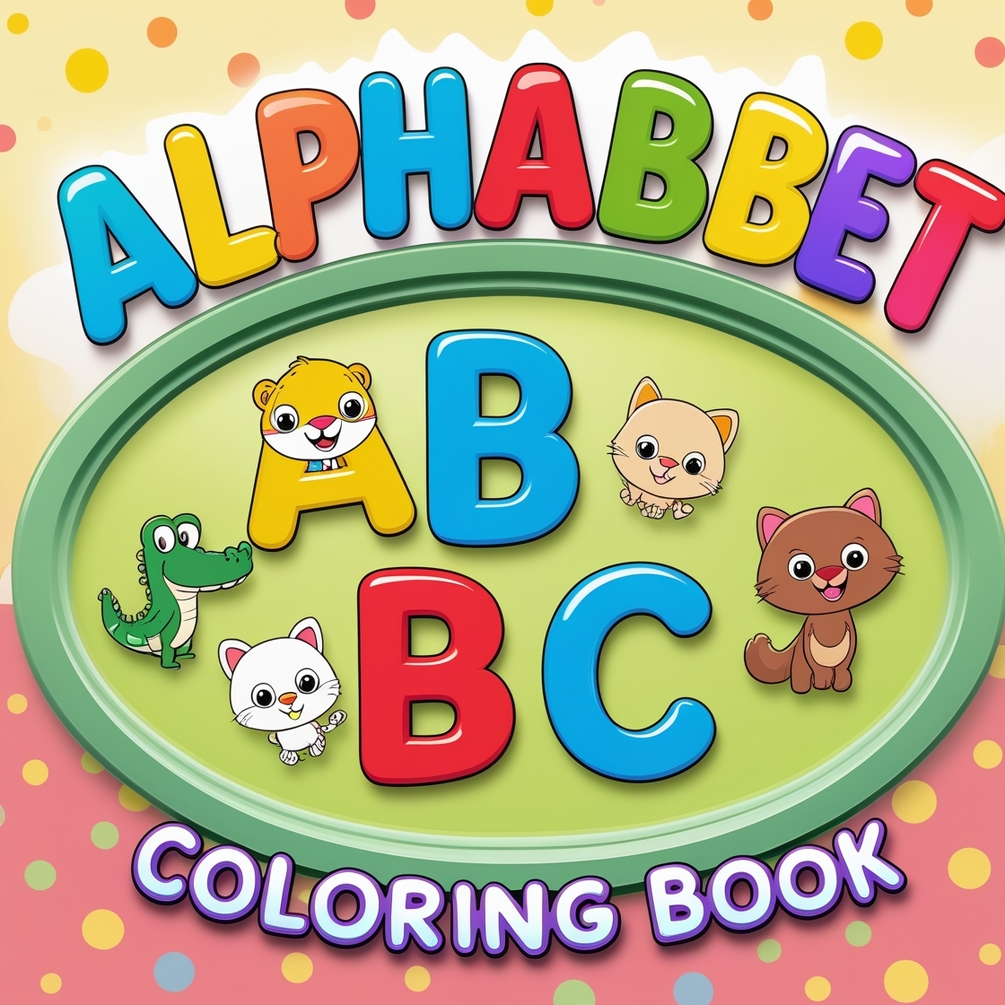 Alphabet Coloring Book for Kids & Adults - Fun, Educational, and Stress ...
