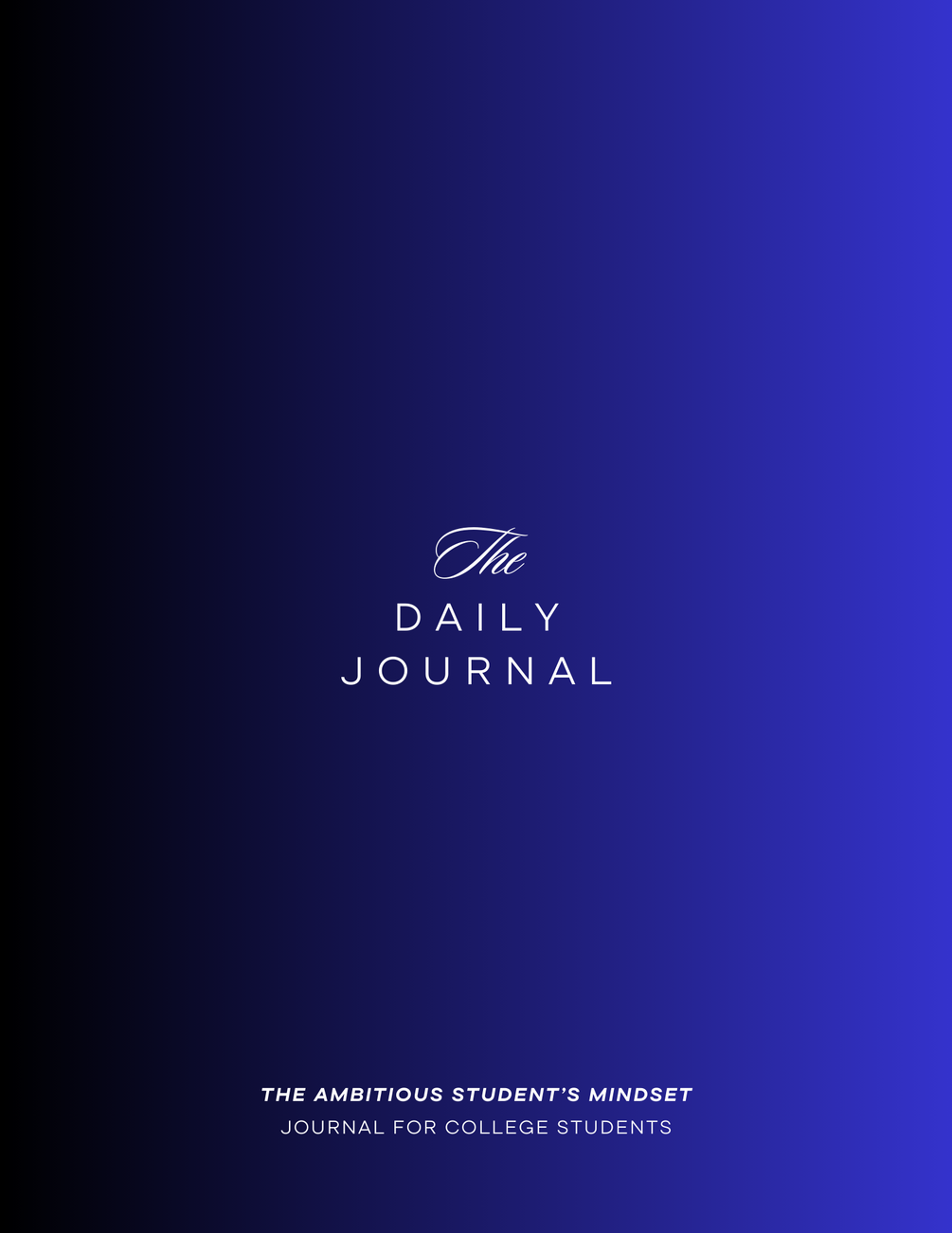 30 Days to Success: A Journal for College Students