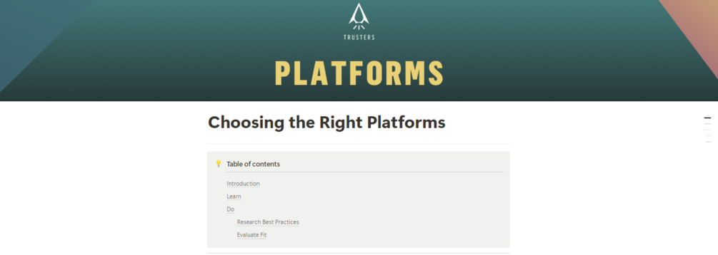 Choosing the Right Platforms
