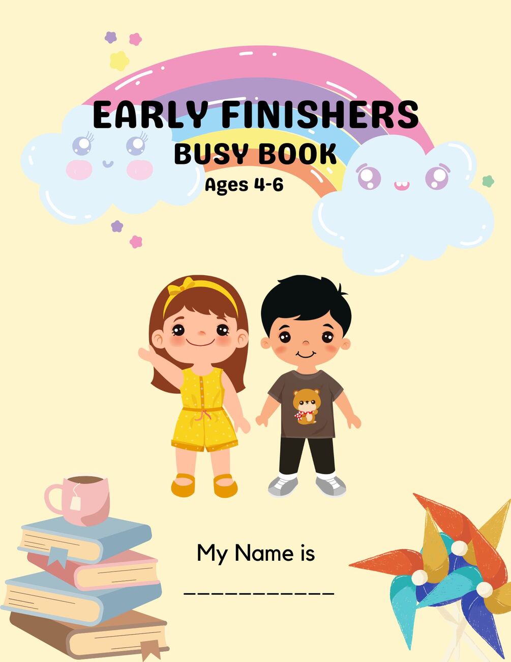 🖍️ Early Finisher Busy Book – 10 Quick & Fun Activity Pages