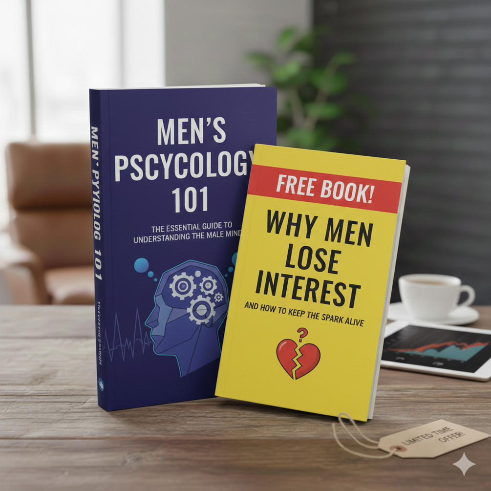 Male Psychology 101 — With FREE Bonus Book: “Why Men Lose Interest”