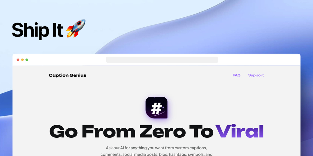 Ship It - App Landing Page Template
