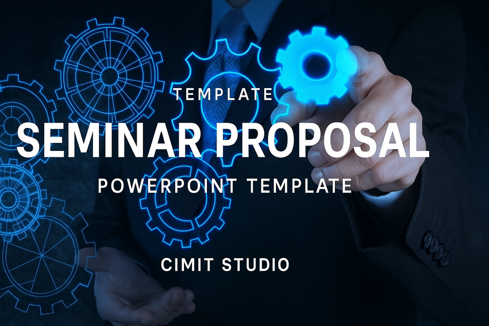 Blue Seminar Proposal PowerPoint Template