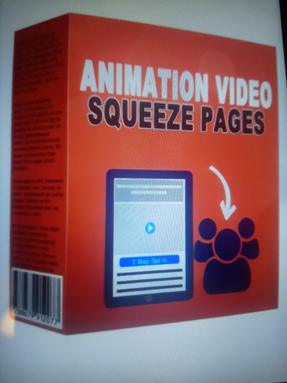 Animation video squeeze page-ebook