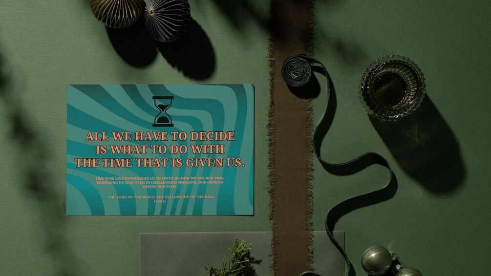 All We Have to Decide Is What to Do with the Time Given Us’ - Printable ...