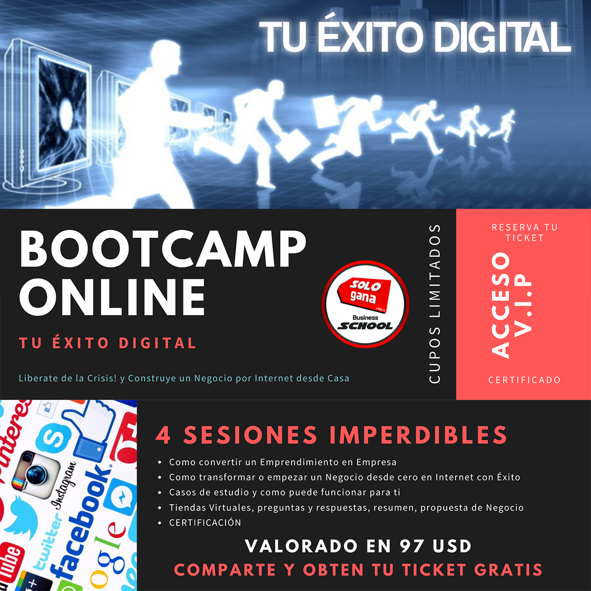 BOOTCAMP: TU ÉXITO DIGITAL (Online)