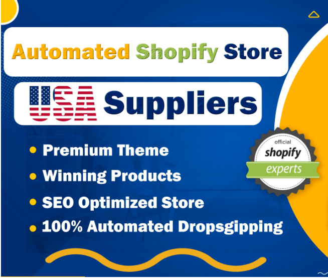 I will launch automated shopify store with reliable USA suppliers