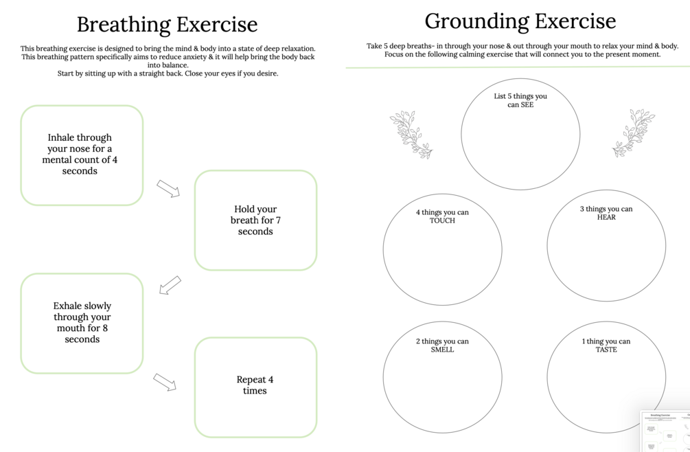 anxiety worksheet handbook