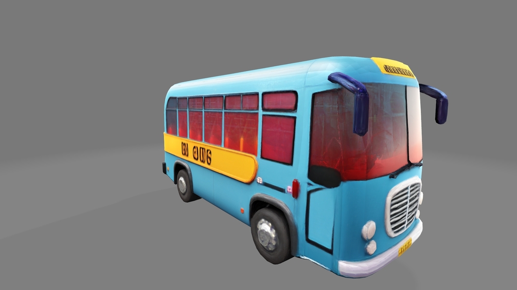 Free [$0+] Cartoonish Bus 3D model