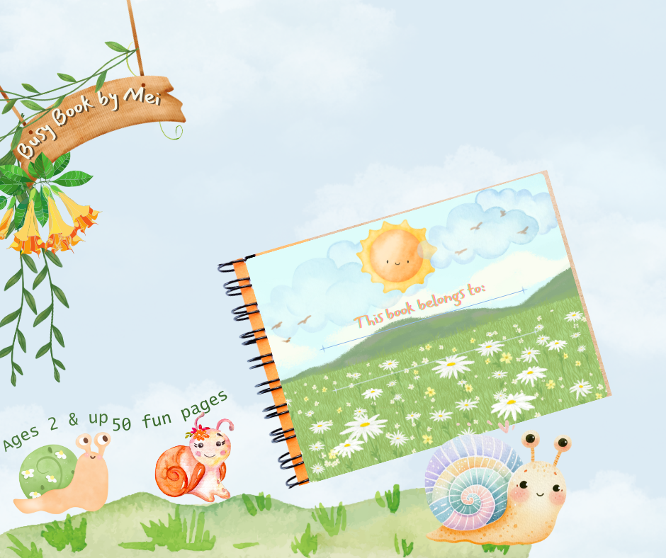 Garden Theme busy book for children