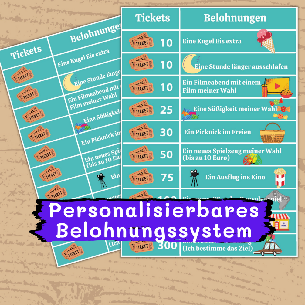 Belohnungssystem zum Erlernen von täglichen Routinen - Anreizsystem für ...