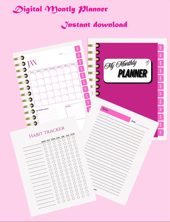 Digital Monthly Planner