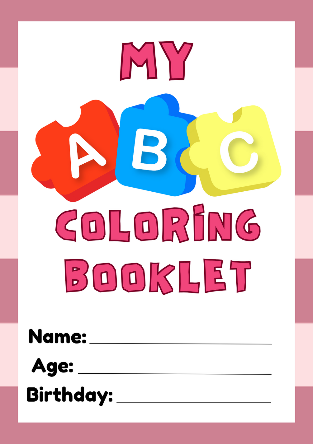 ABC Tracing & Coloring Booklet for Kids – Animals & Everyday Objects ...