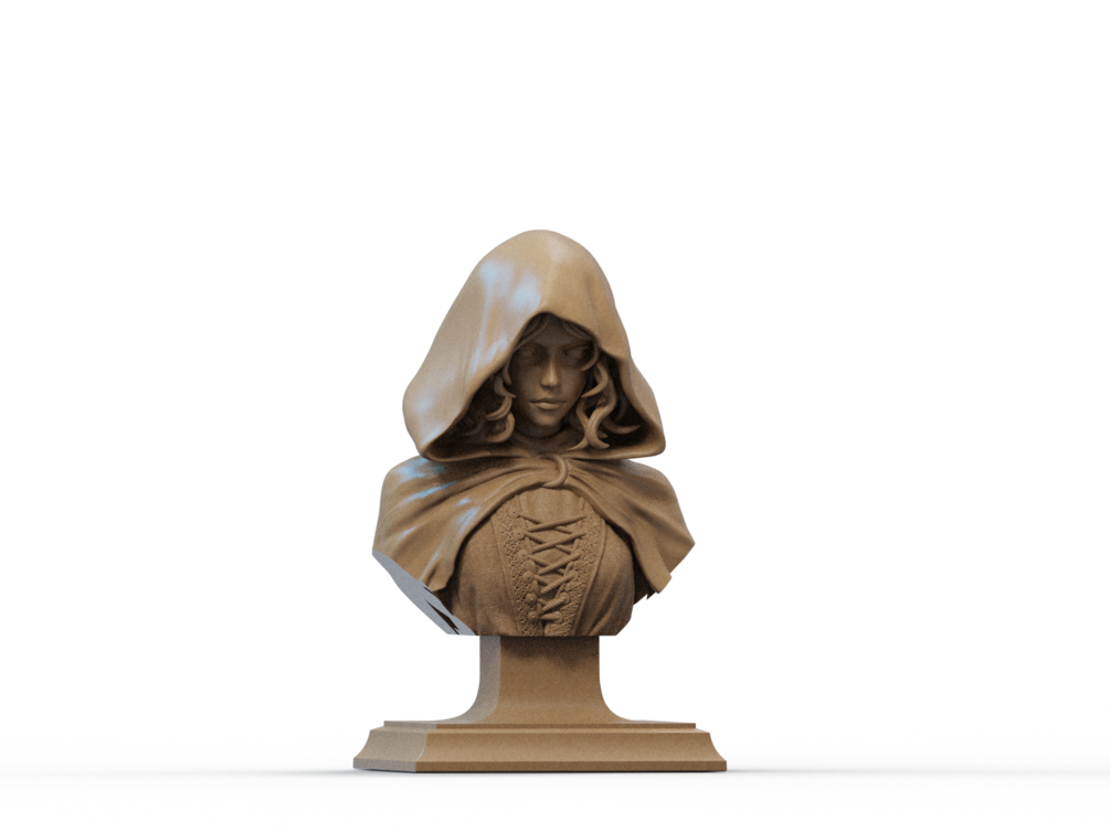 Bust Red Riding Hood 3D Print