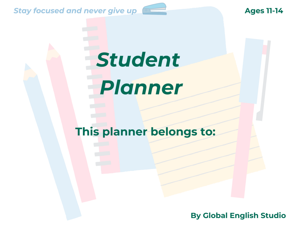 Student Planner Bundle: Printable PDF & Editable Canva Template