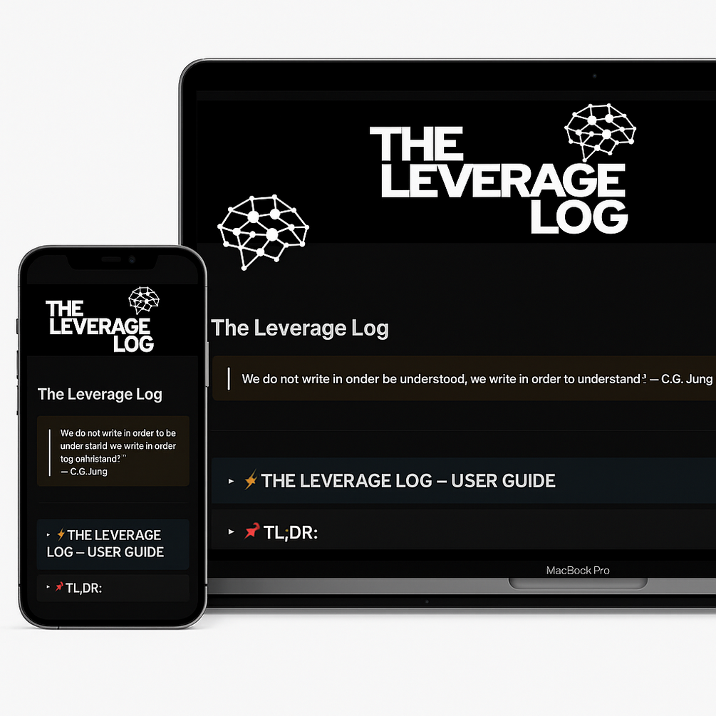 The Leverage Log – Ultimate Digital Brain Dump (Notion Template)