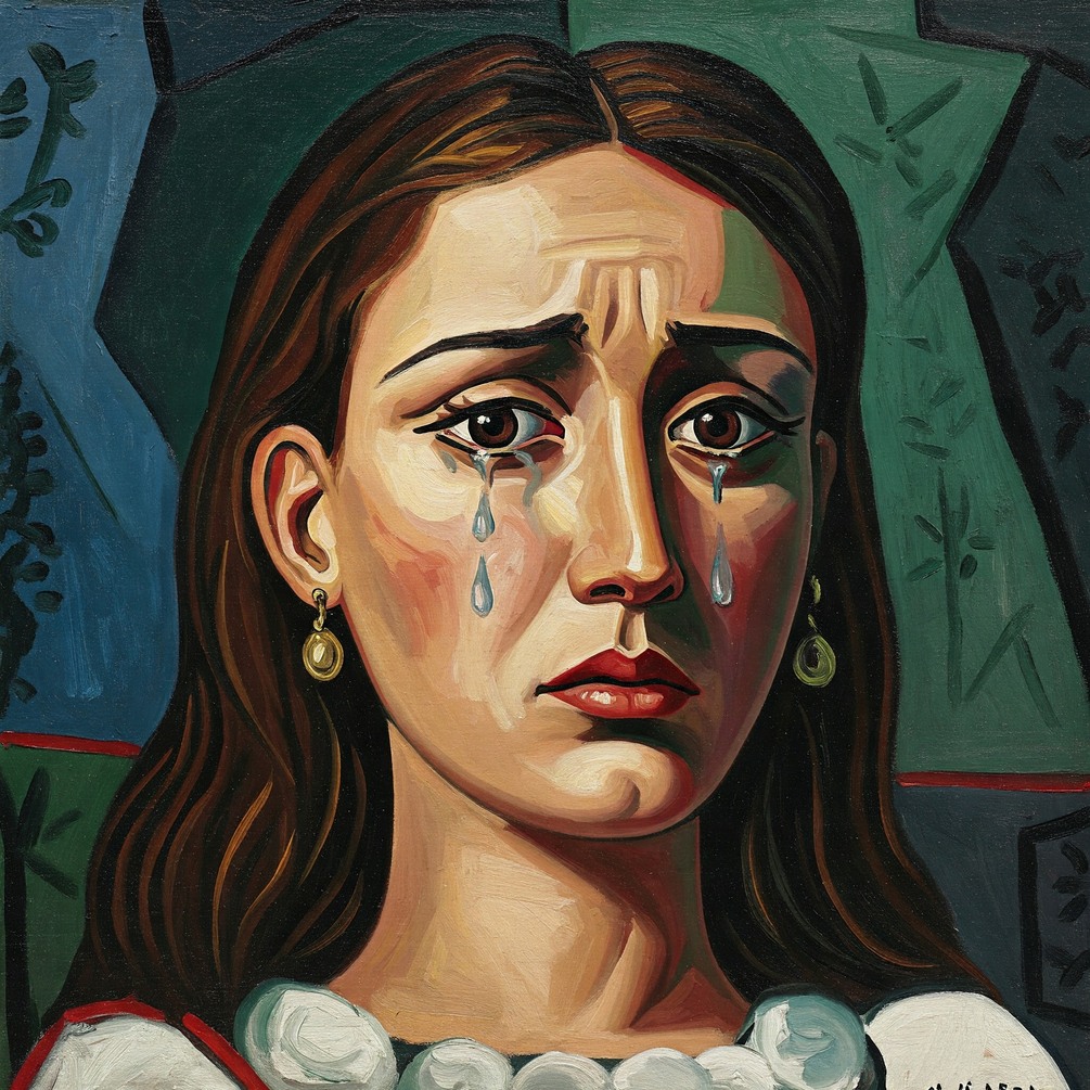 The Weeping Woman art digital file in jpg