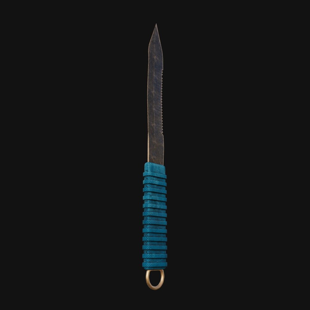 Venomous Vendetta: Poisonous 3D Model Dagger for Digital Spies