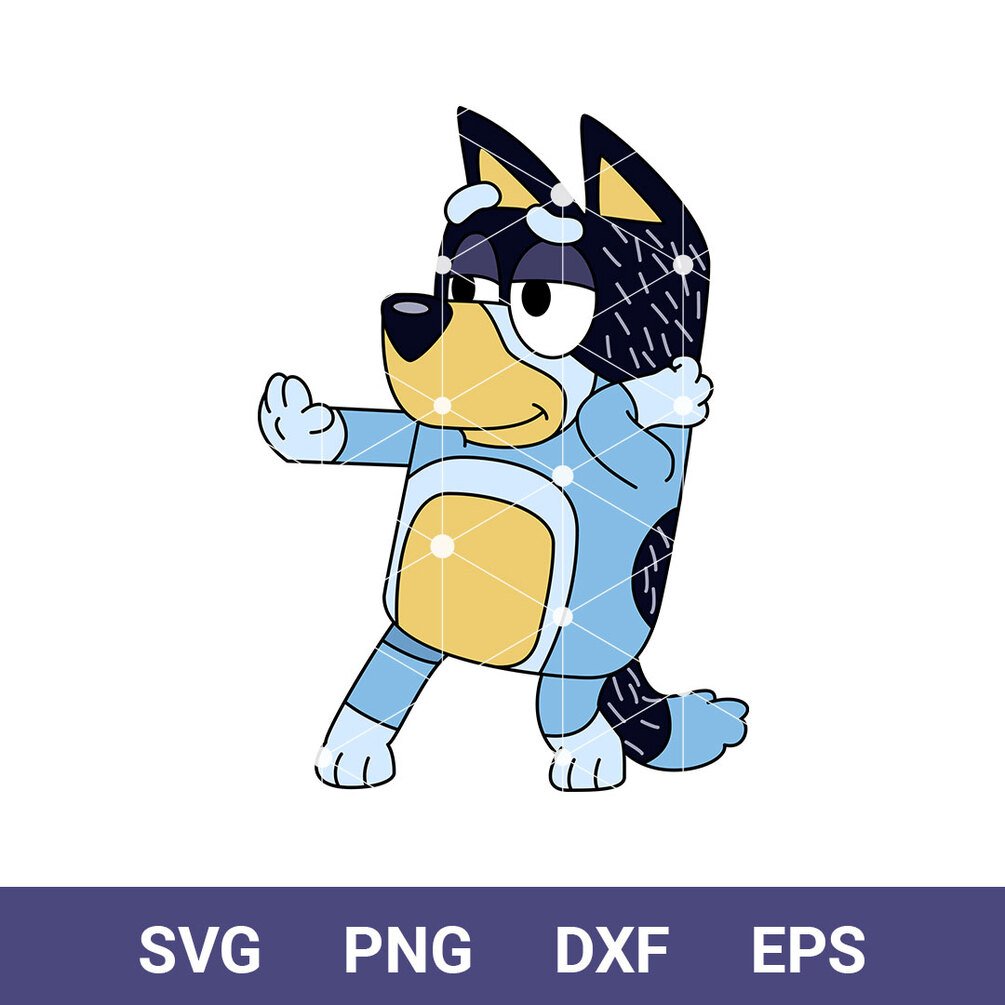 Bluey Bandit Svg, Bluey Svg, Png, Dxf, Eps, Instant Download