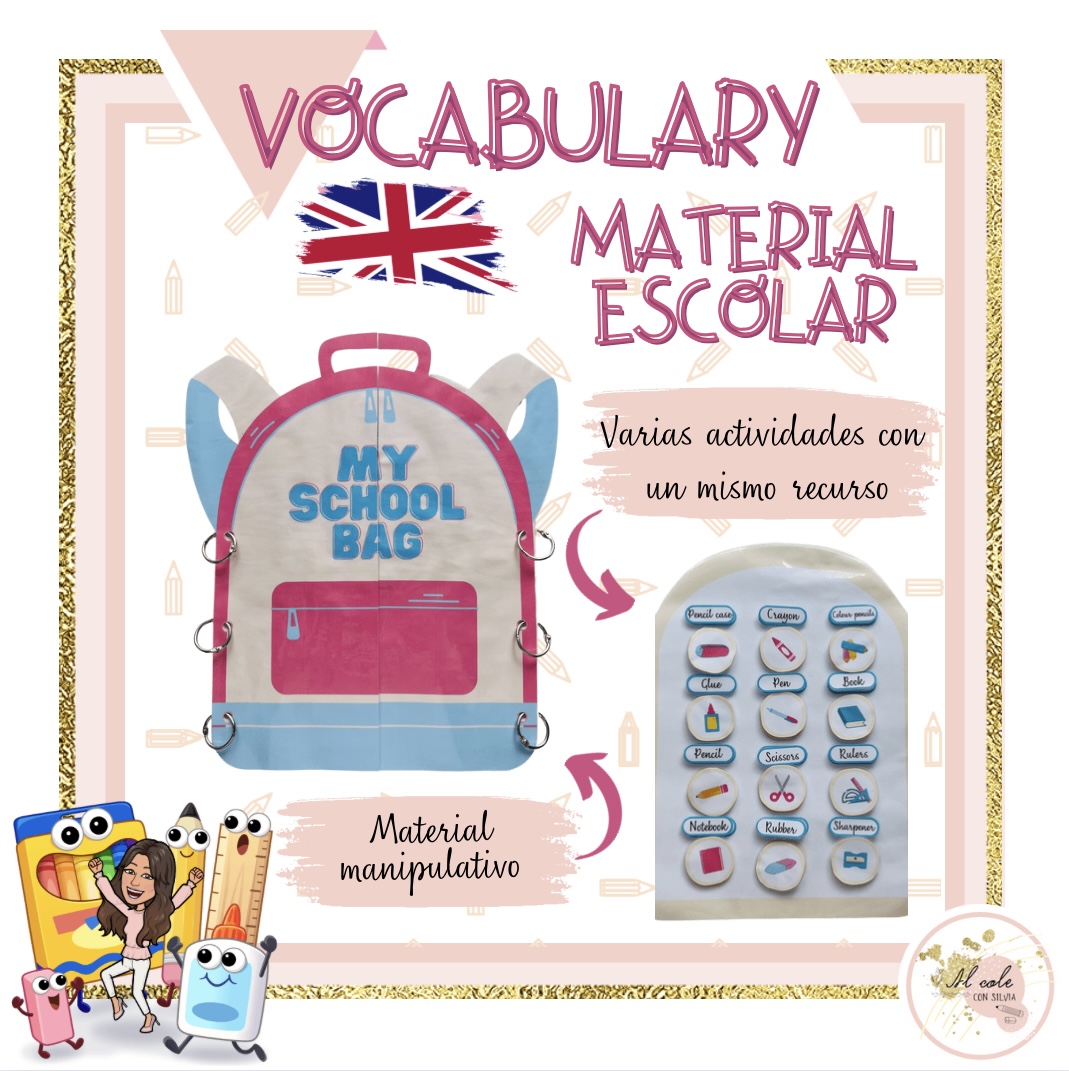 ️📒Vocabulario del material escolar en inglés