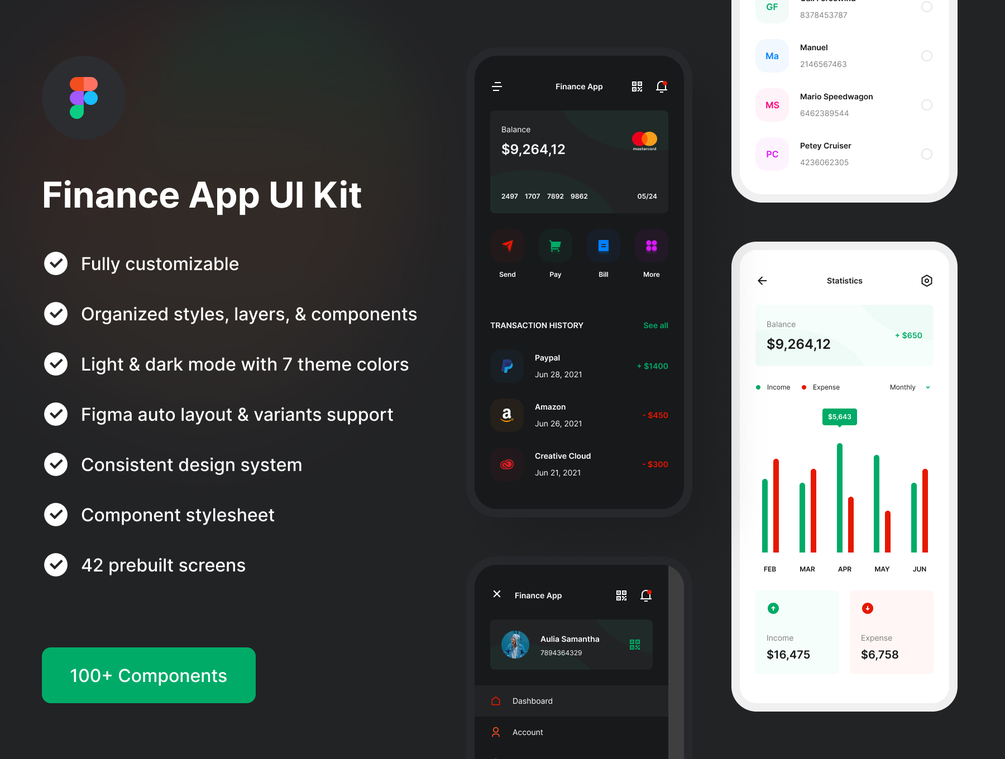 Finance App UI Kit